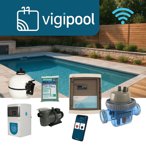 Piscine connectée Vigipool : Kit béton - Distripool